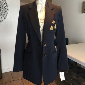 Anne Klein | Jackets & Coats | Nwt Anne Klein Navy Collegiate Jacket ...